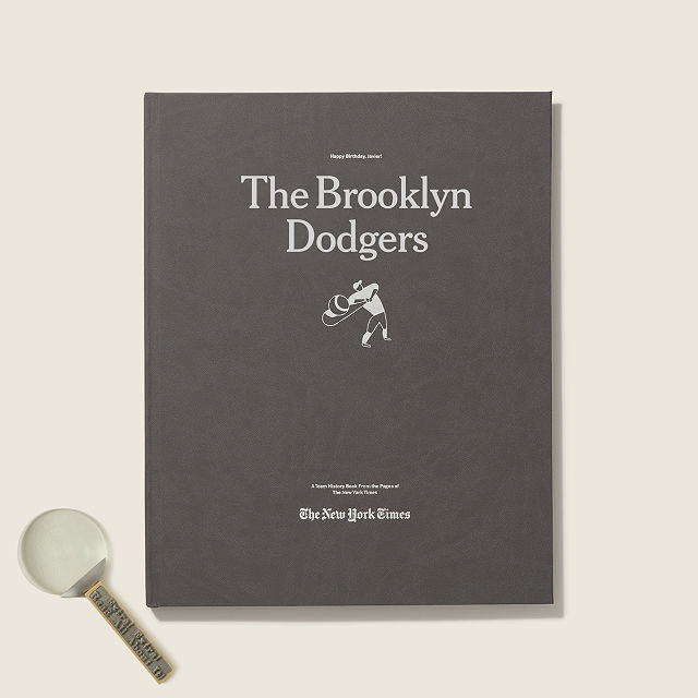 New York Times Custom Baseball Book | MLB History | Uncommon Goods