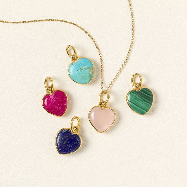 Gemstone Heart Intention Necklace | Love | Uncommon Goods