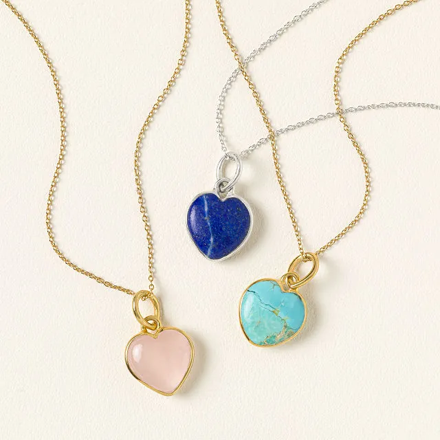 Gemstone Heart Intention Necklace | Love | Uncommon Goods