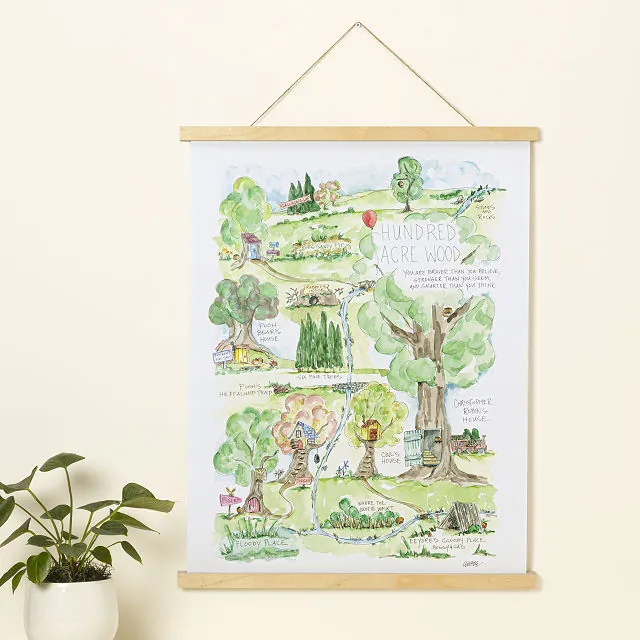 Uncommon Goods | Storybook Map Print | Literary Art