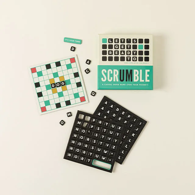 Uncommon Goods | Scrumble Magnetic Fridge Game | Games