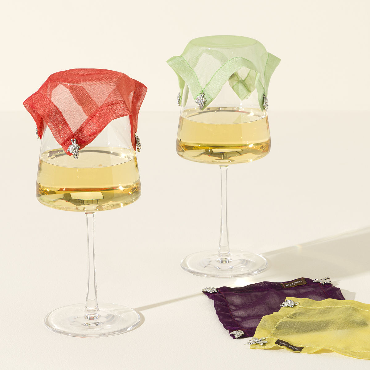 Uncommon Goods | Weighted Outdoor Wine Covers - Set of 4