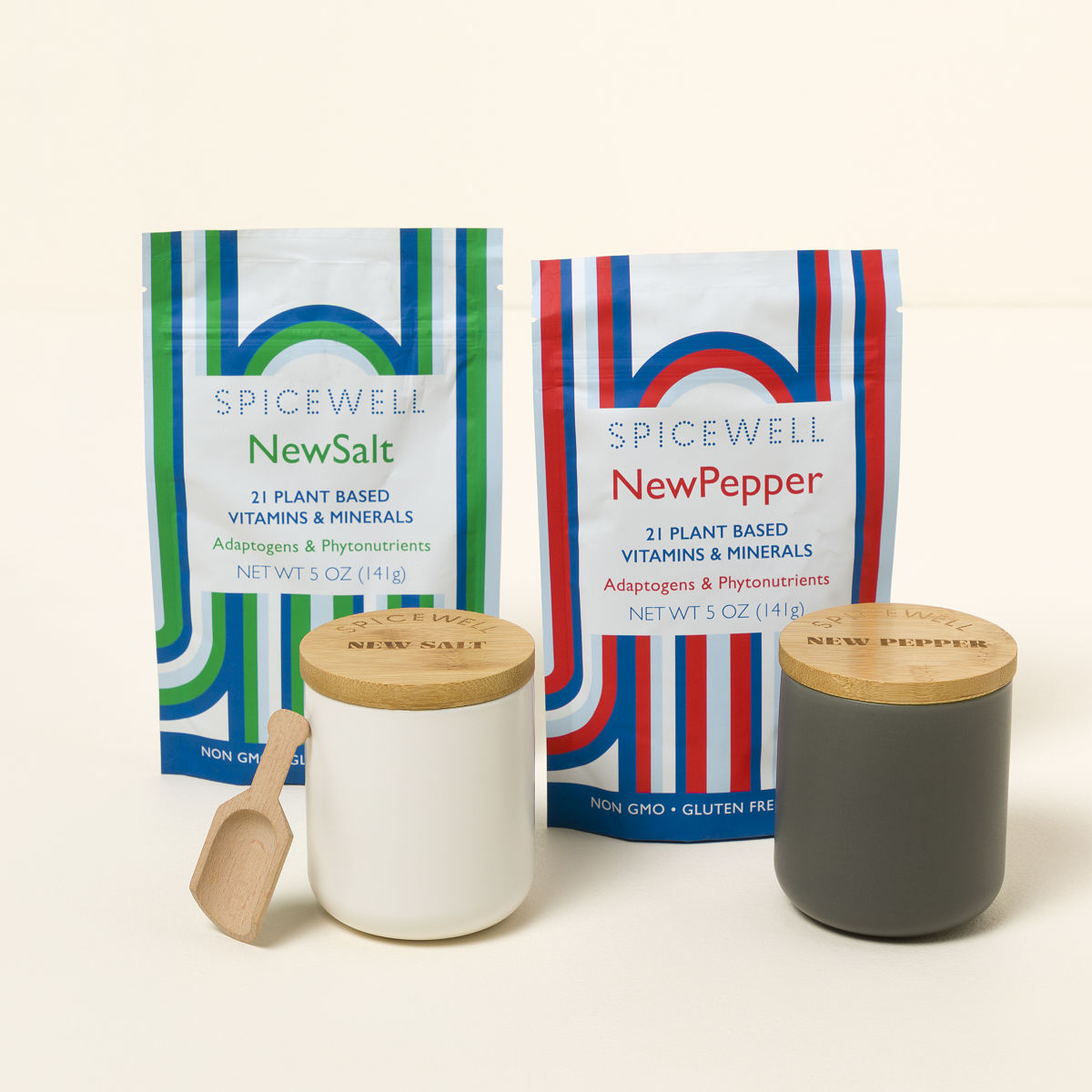 Uncommon Goods | Superfood Salt & Pepper Gift Set | Spices