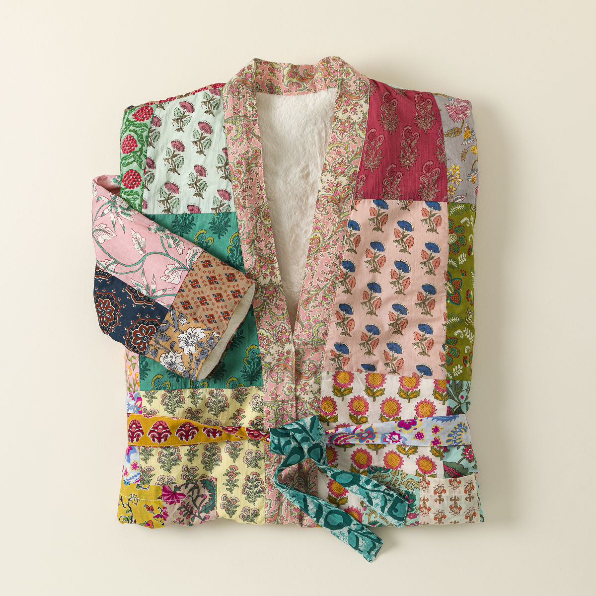 Uncommon Goods | Repurposed Sari Fleece Lined Robe | Apparel | 4.9-Star ...