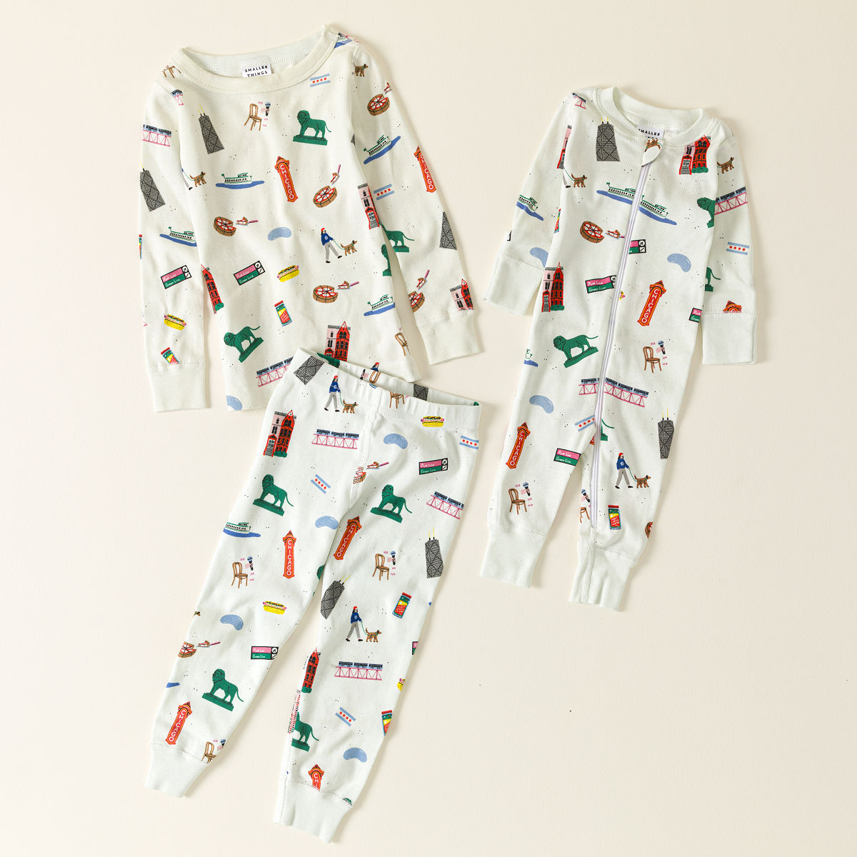 Uncommon Goods | Goodnight, Chicago Organic Cotton Pajamas