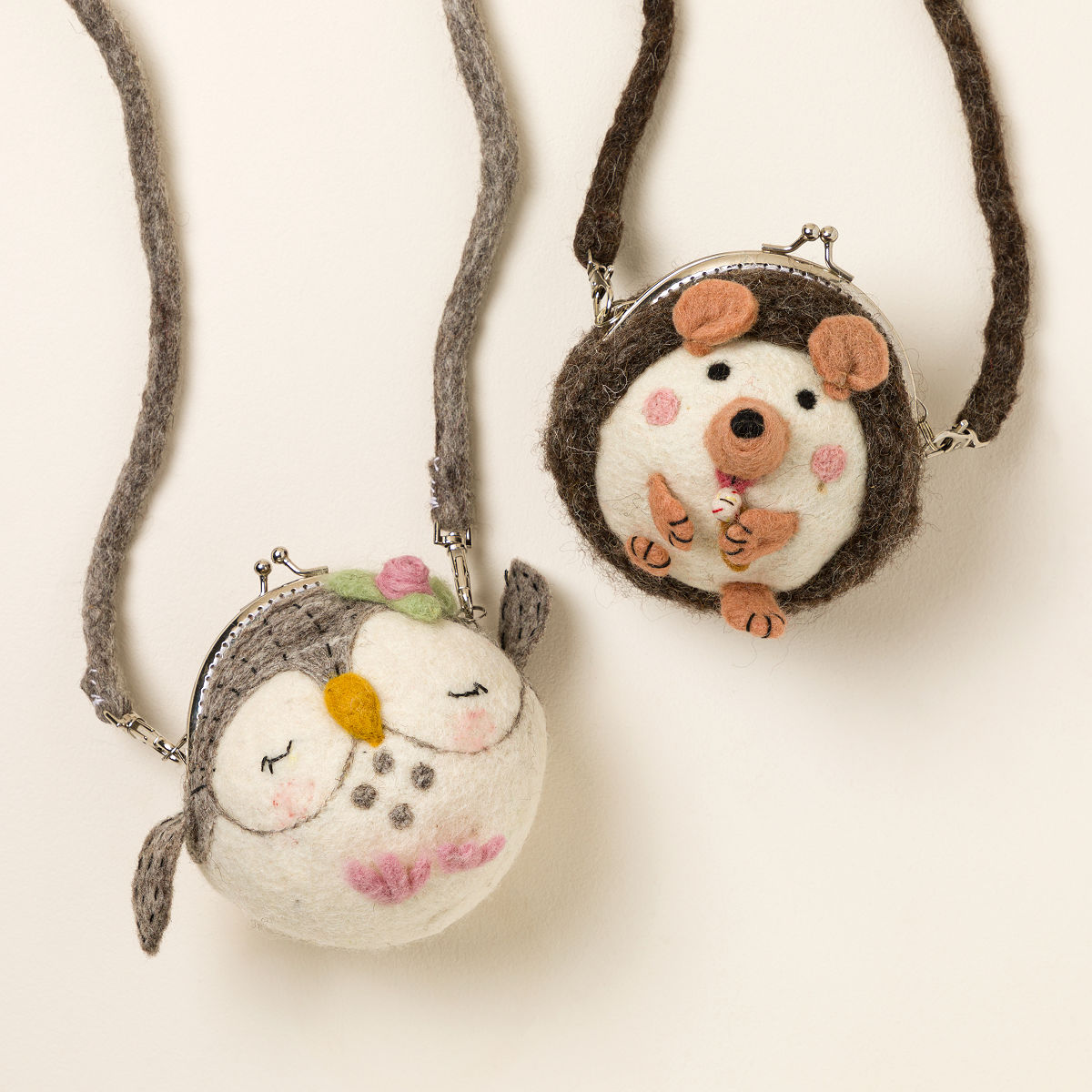 Uncommon Goods | Kids Handmade Felted Animal Purse | Kids Purse