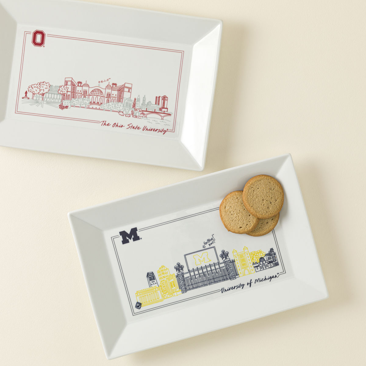 Uncommon Goods | College Cityscape Tray | College Serving Tray