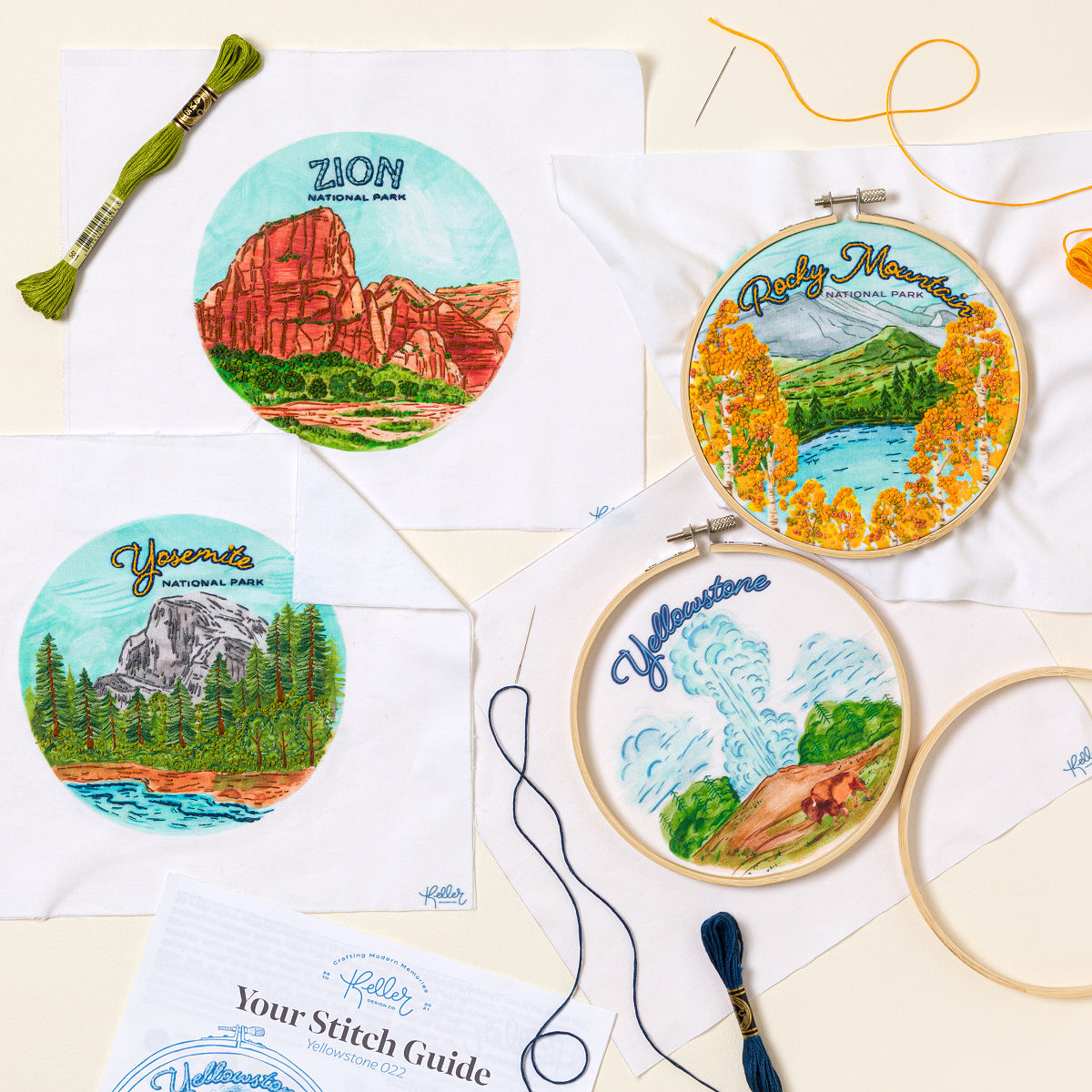 Uncommon Goods | National Park Embroidery Kit | National Parks