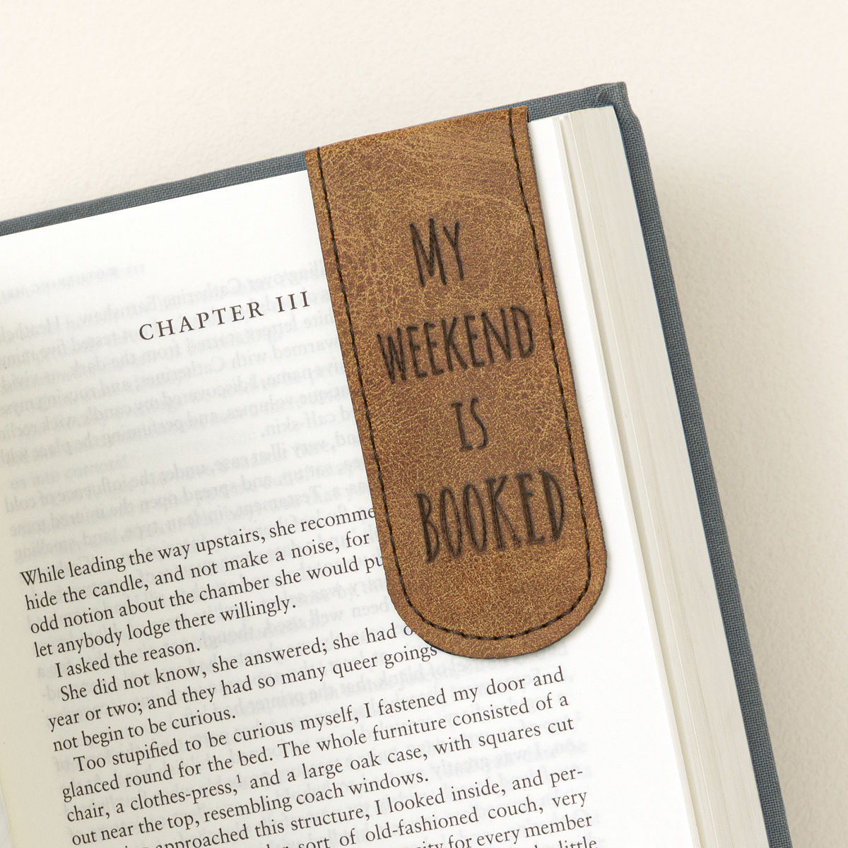 Uncommon Goods | My Weekend is Booked Magnetic Bookmark | Magnetic