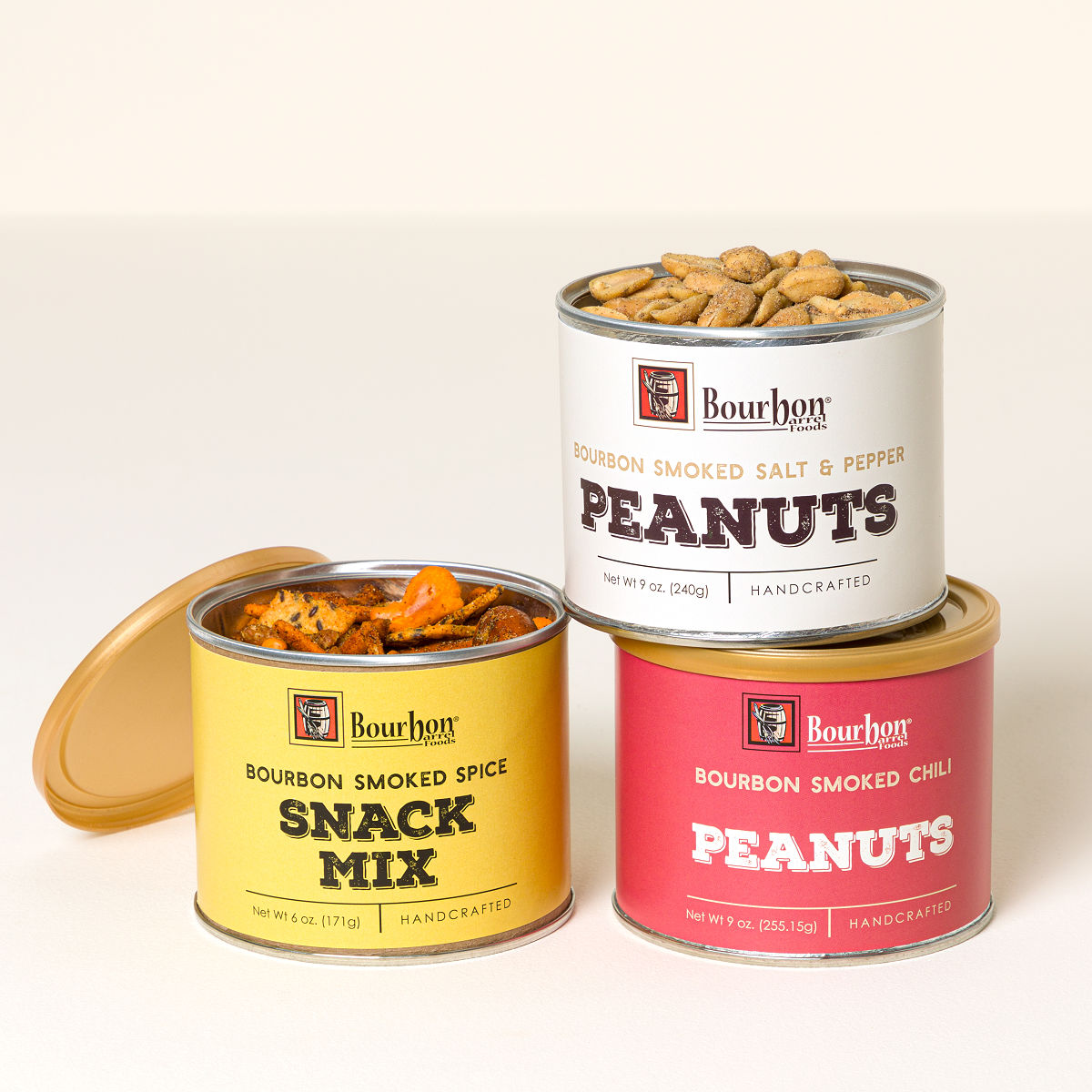 Uncommon Goods | Bourbon Smoked Snack Trio | Bourbon nuts