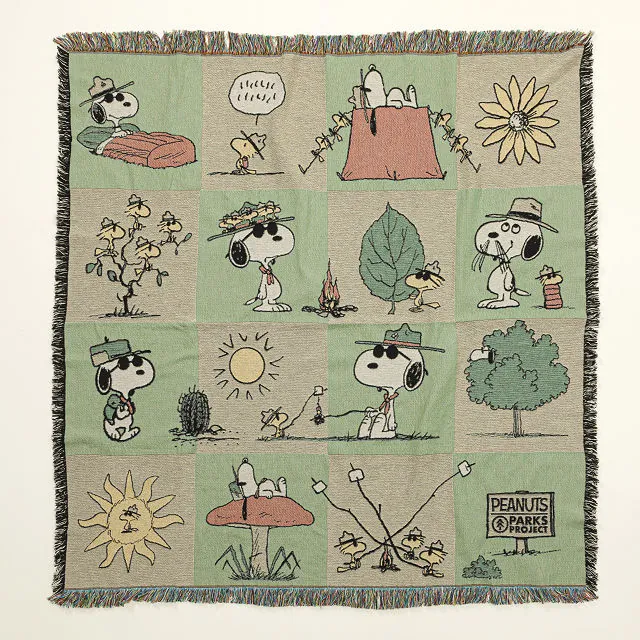 Uncommon Goods | Peanuts Parks Project Blanket | Snoopy