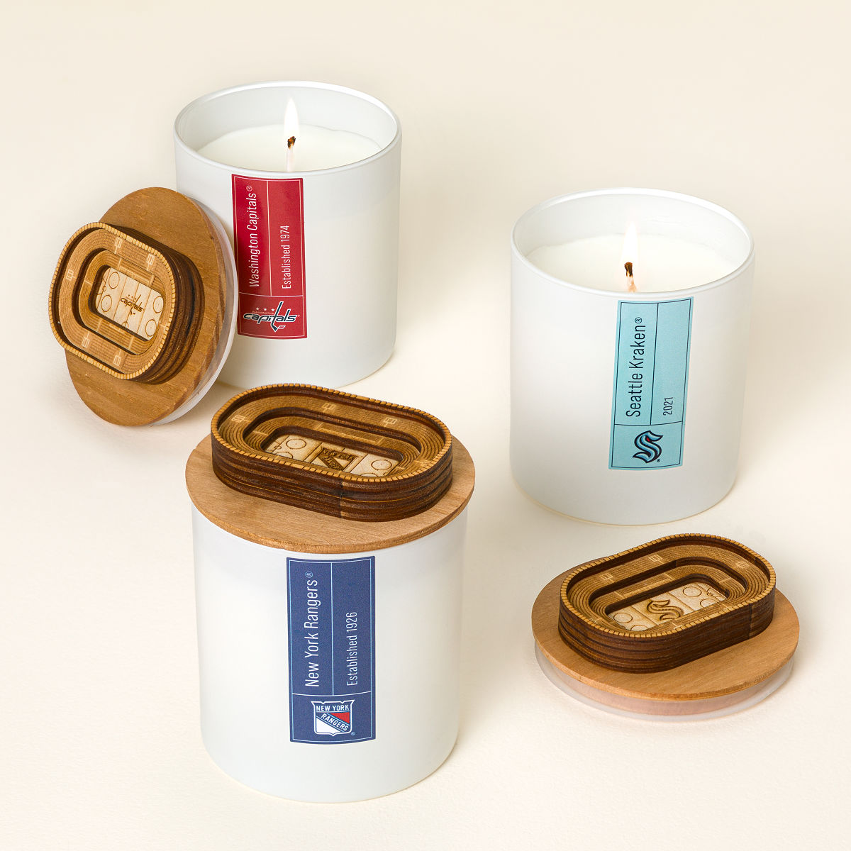 Uncommon Goods | NHL Sculpture Candle — Hockey Lover Gift