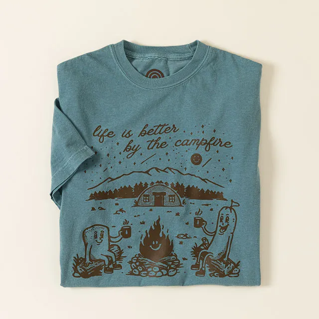 Happy Camper's Tee | Retro tee | Uncommon Goods