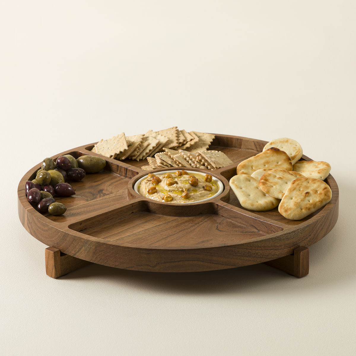 Uncommon Goods | Flip & Dip Double-Sided Serving Board | Board