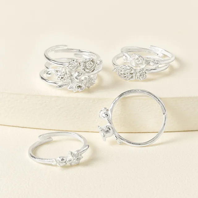 Birth Month Flower Stackable Ring - Great Gifts Club