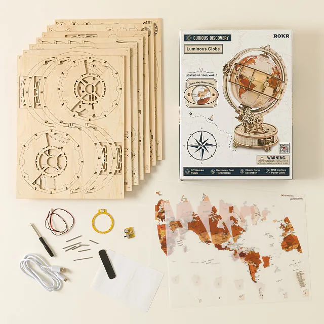 Luminous Glowing Globe DIY Building Kit - Great Gifts Club