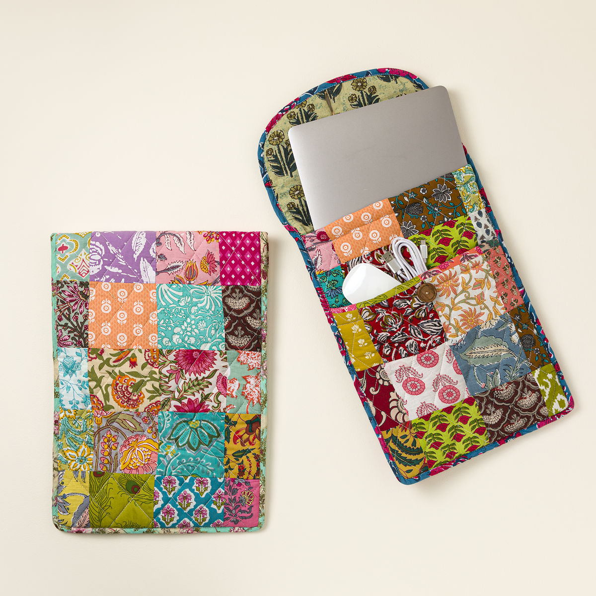 Uncommon Goods | Repurposed Sari Laptop Sleeve | Laptop Sleeve