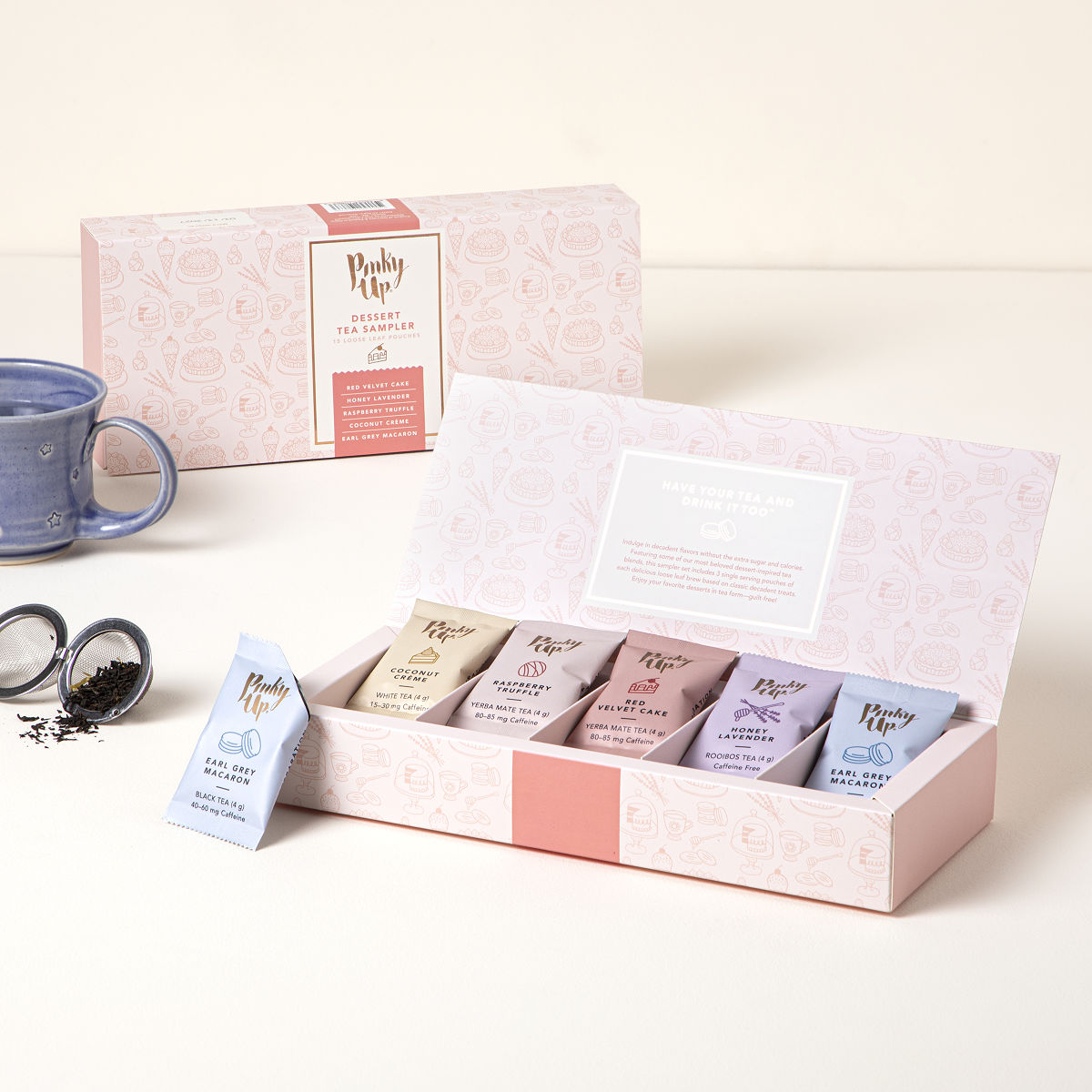 Uncommon Goods | Dessert Tea Sampler Box | Tea Sampler