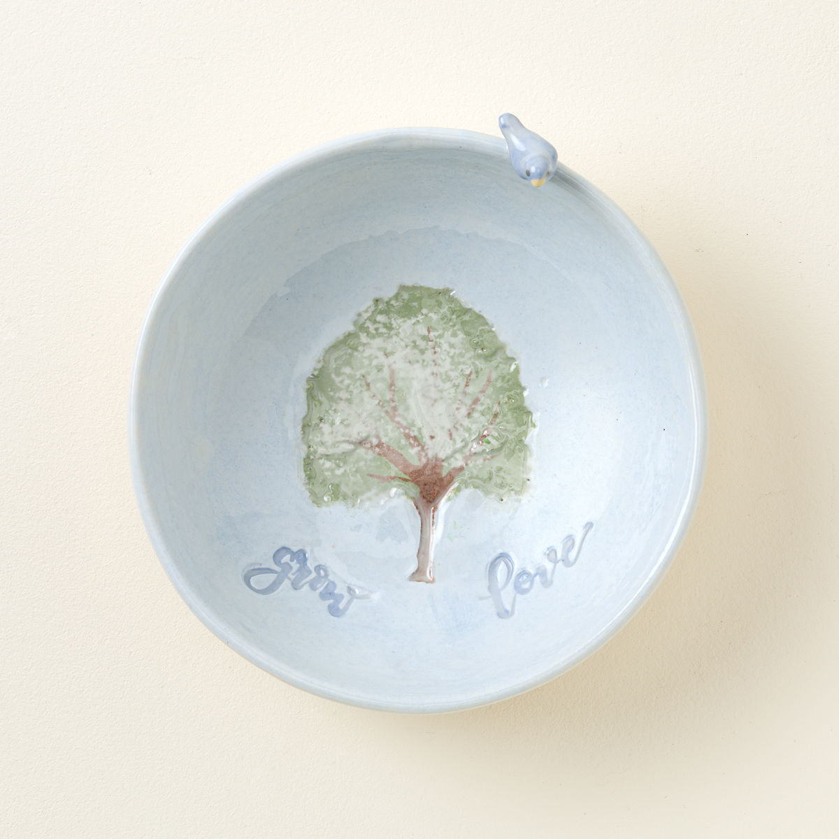 Uncommon Goods | Grow Love Handmade Ceramic Bowl | Nature Bowl