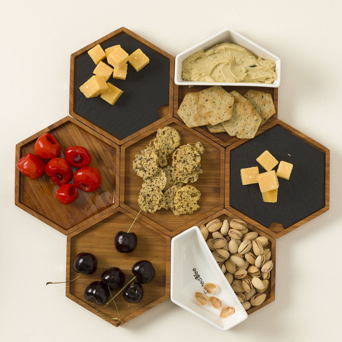 Uncommon Goods | Modular Honeycomb Serving Set | Serveware