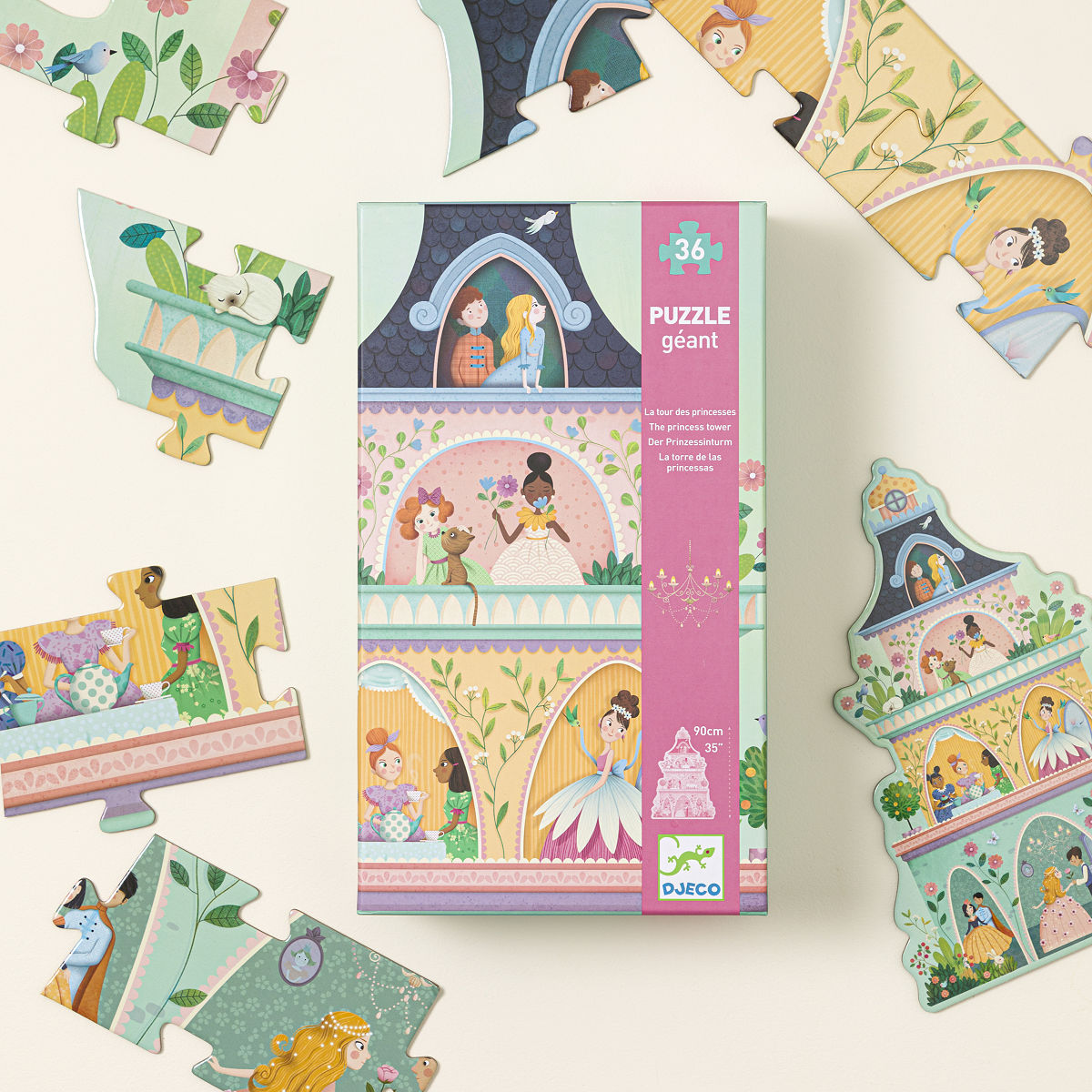 Uncommon Goods | Enchanted Tower Giant Floor Puzzle | Princess