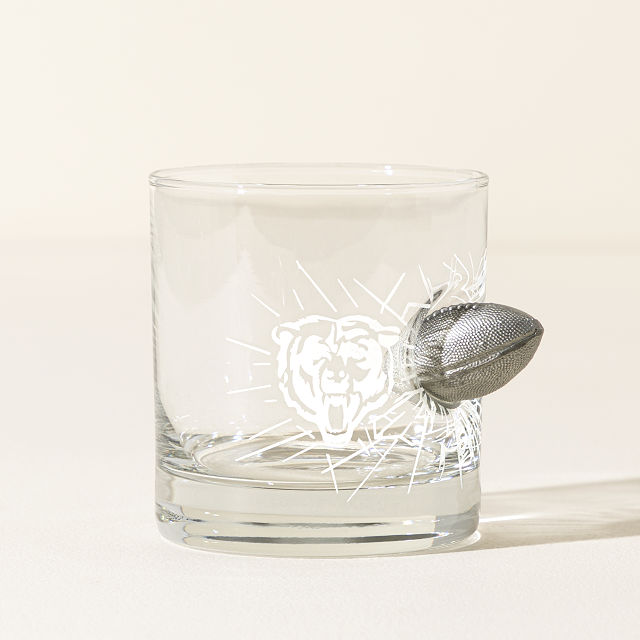 Interception! NFL Rocks Glass