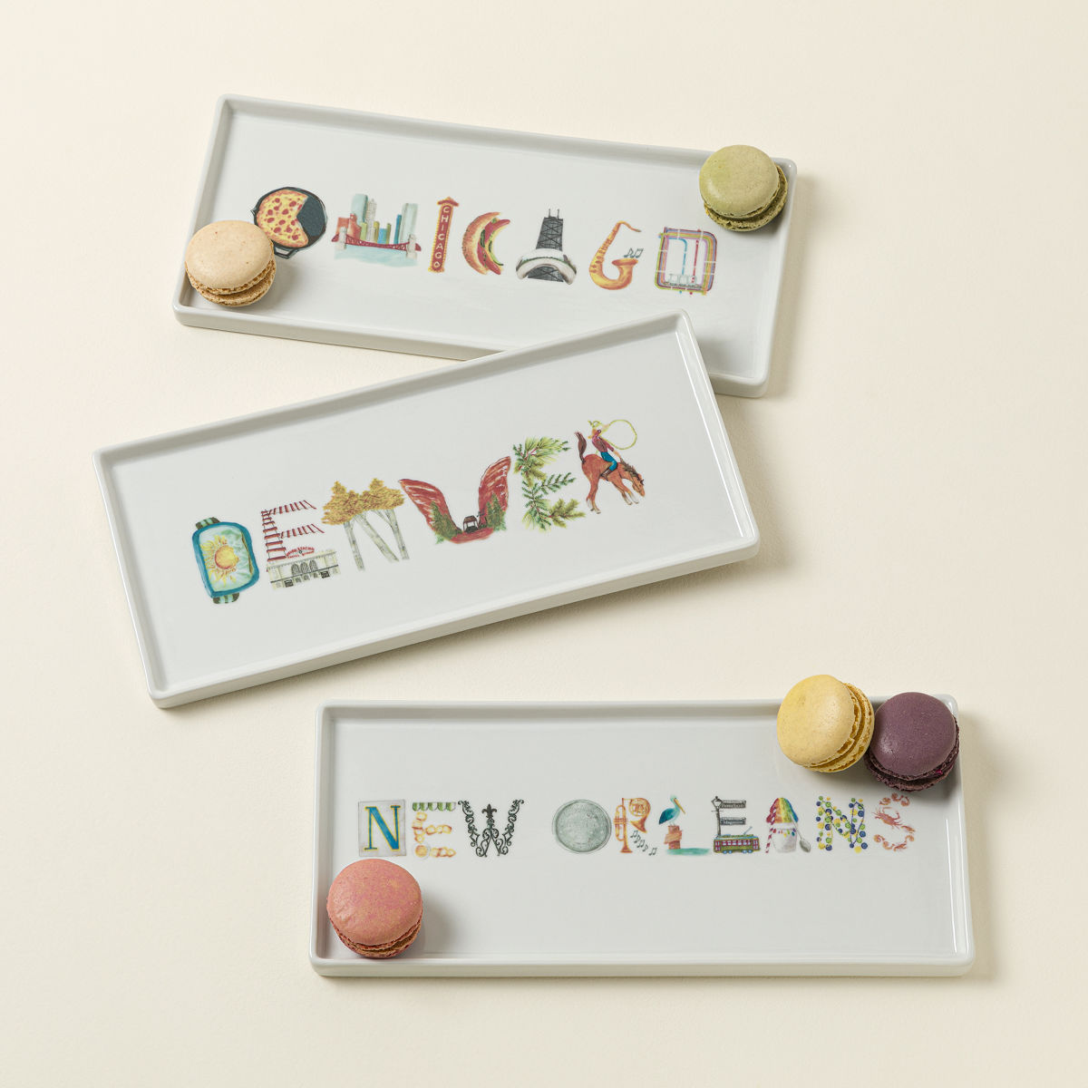 Uncommon Goods | City Typography Serving Tray | City serveware