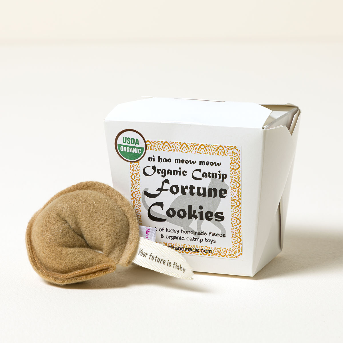 Uncommon Goods | Catnip Fortune Cookie Toy | Cat Toys