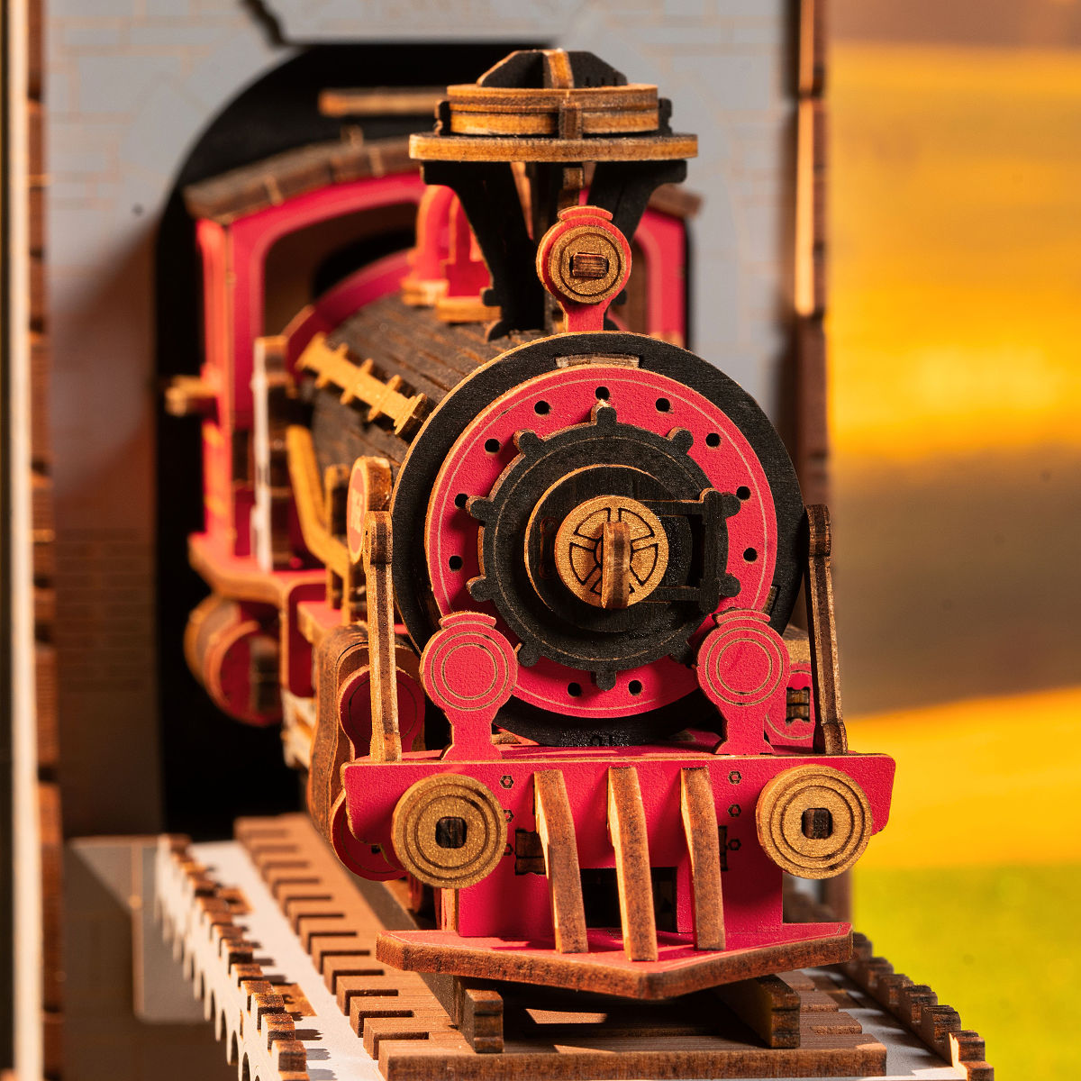 Uncommon Goods | Book Tunnel DIY Bookend Kit | Train kit