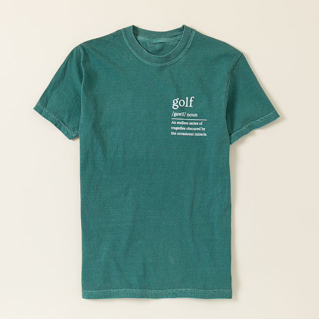 Uncommon Goods | X-Large - Definition of Golf T-Shirt | golf t-shirt ...