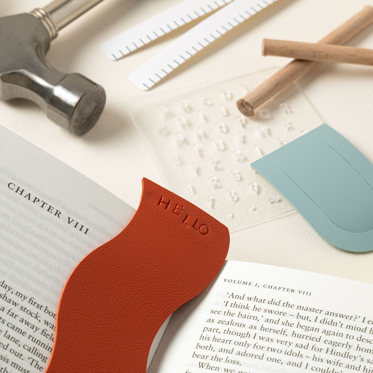 Uncommon Goods | Make Your Own Stamped Bookmarks Kit | Bookmark Maker