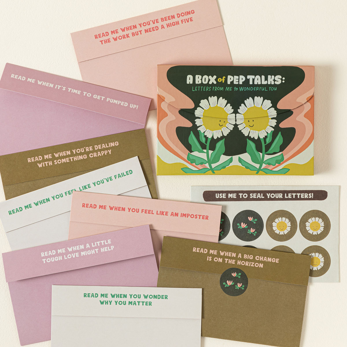 Uncommon Goods | A Box of Pep Talks: Letters from Me to You | friendship