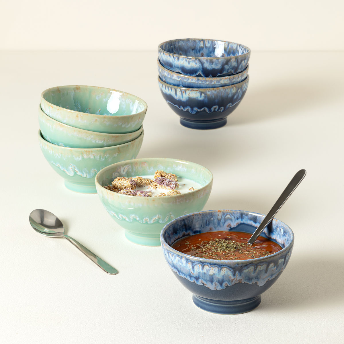 Uncommon Goods | Stoneware Stacking Bowls – Set of 4 | stacking bowls ...