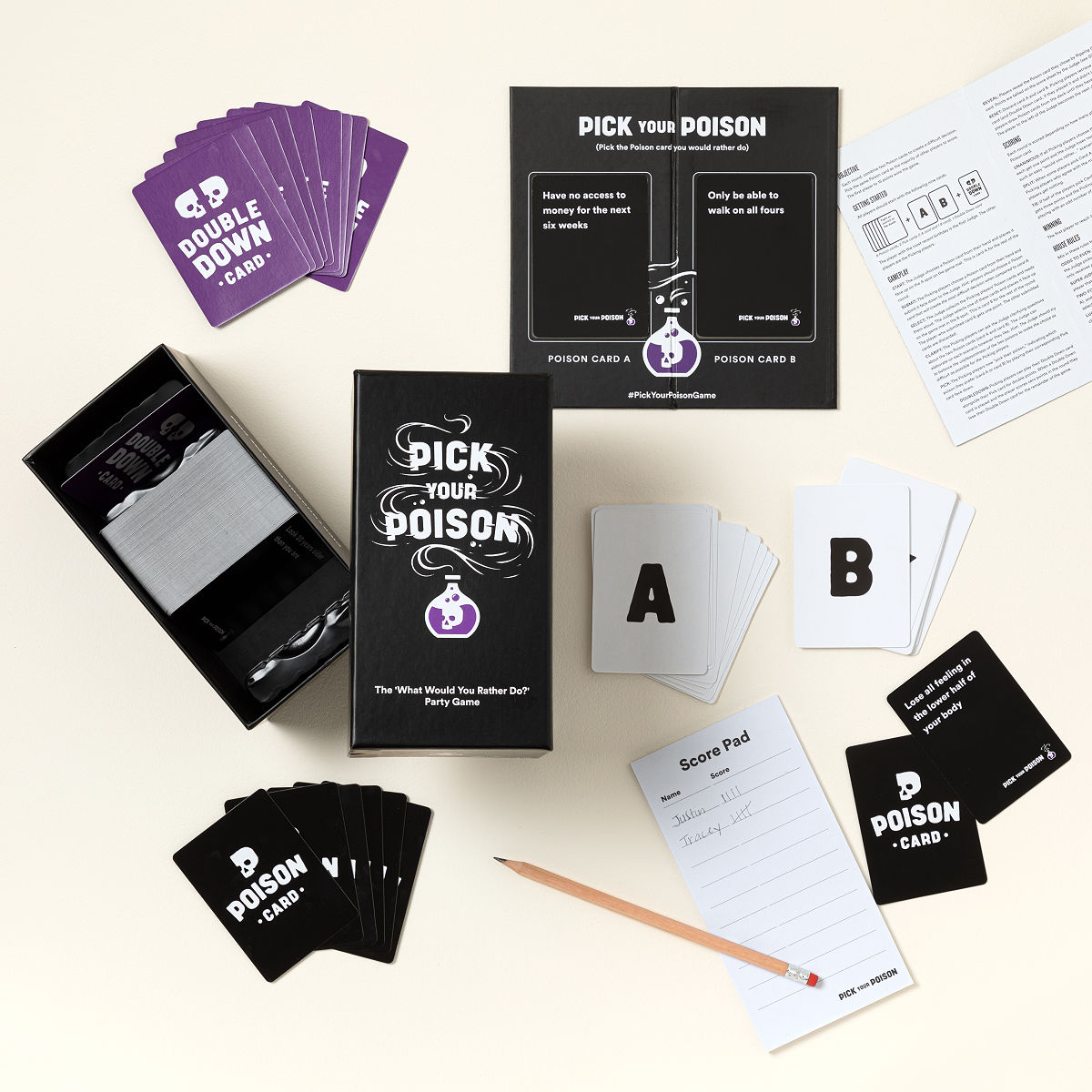 Uncommon Goods | Pick Your Poison Party Game | grownup party game