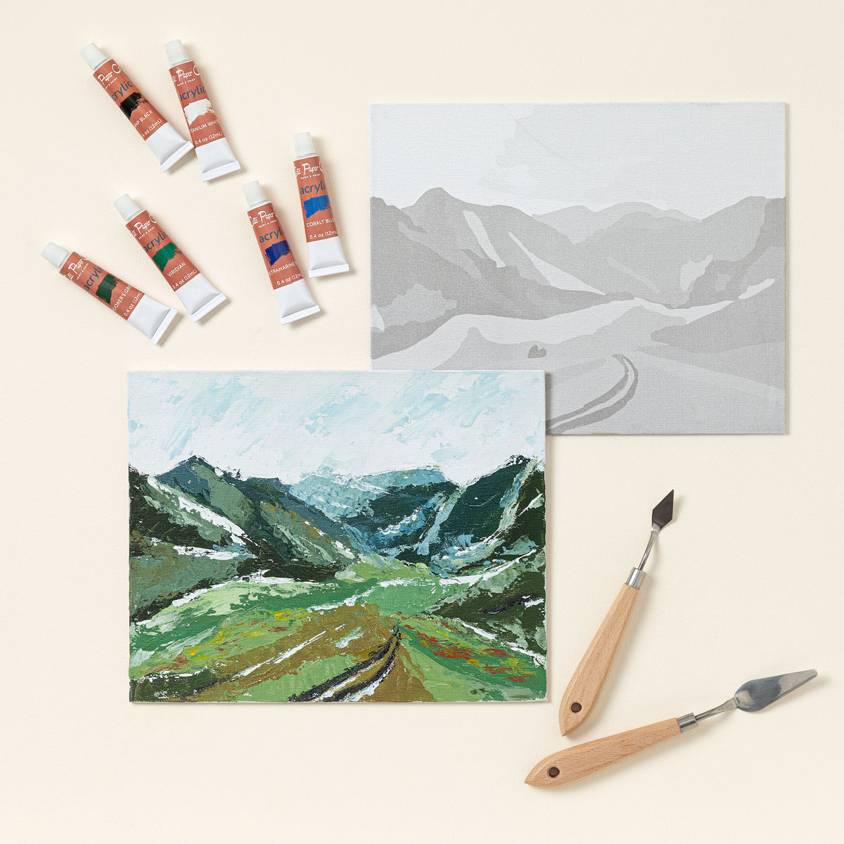 Uncommon Goods | Peaceful Palette Knife Paint by Shadows Kit | palette ...