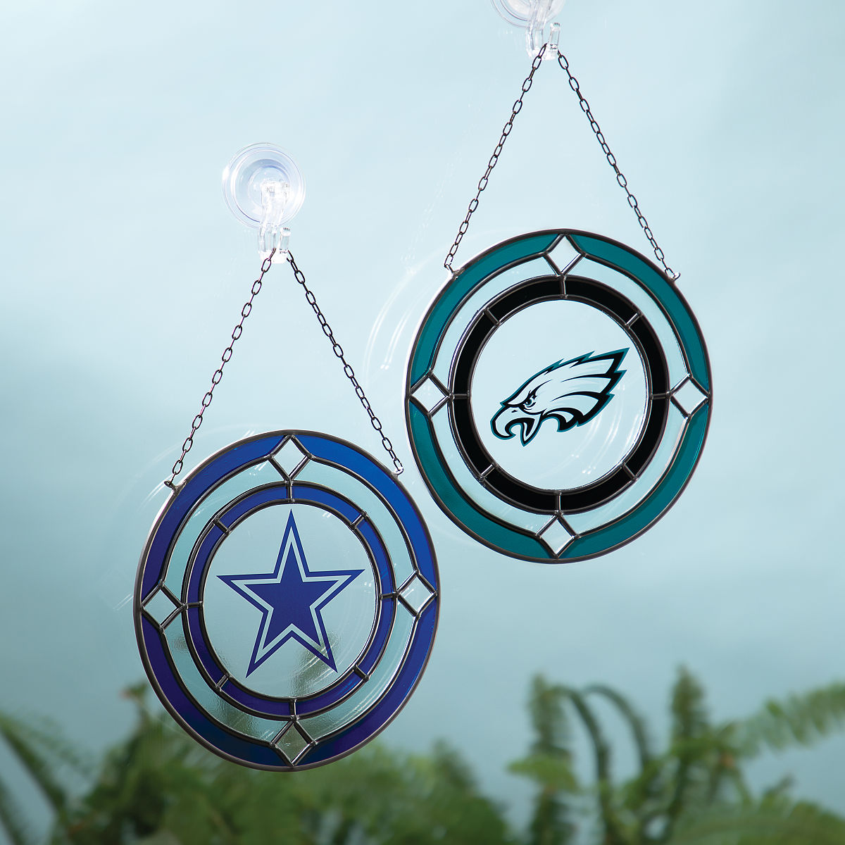 Uncommon Goods | NFL Glass Suncatcher | NFL suncatcher