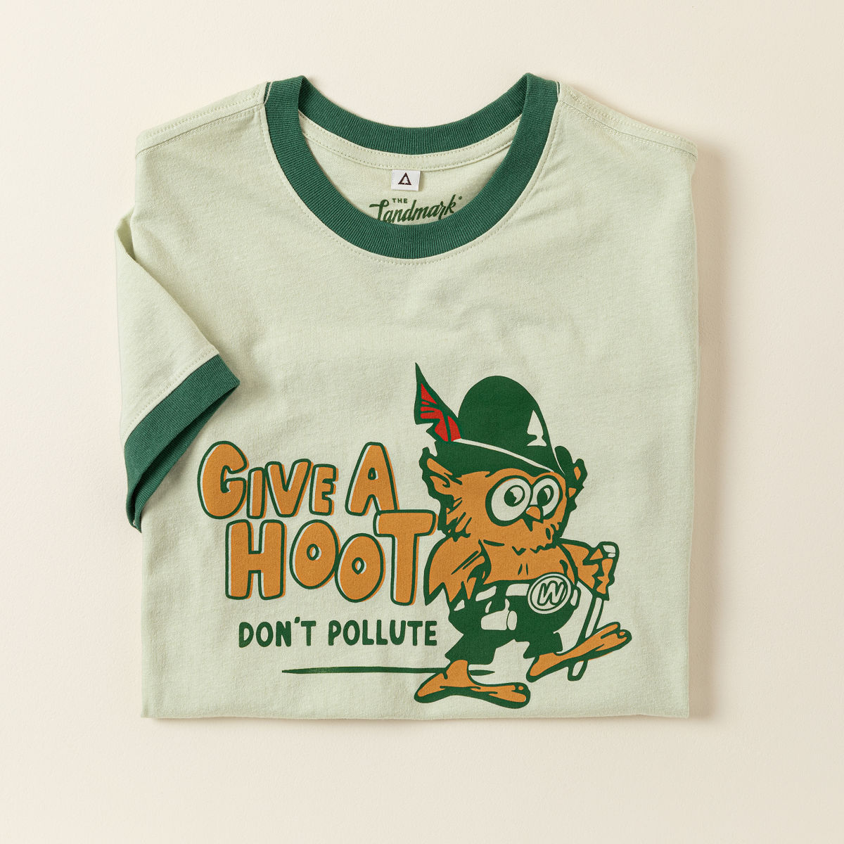 Uncommon Goods | Give a Hoot Don't Pollute Kids Retro Ringer Tee | kids ...