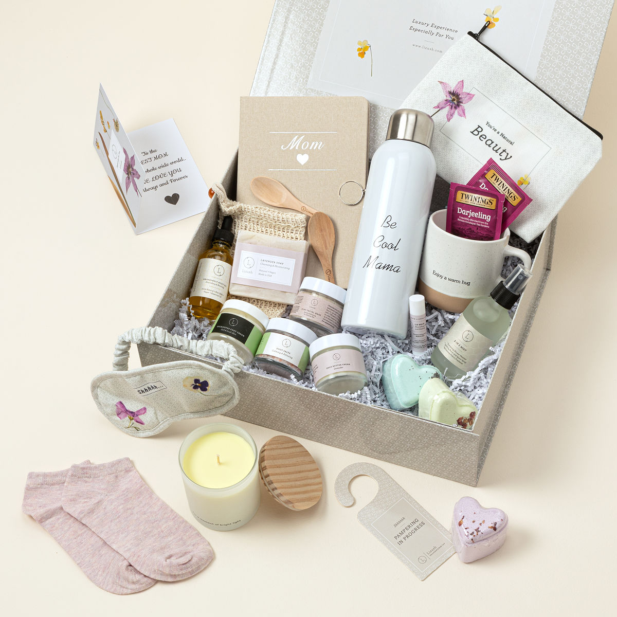 Uncommon Goods | Ultimate Pampering Gift Box | mom gift box