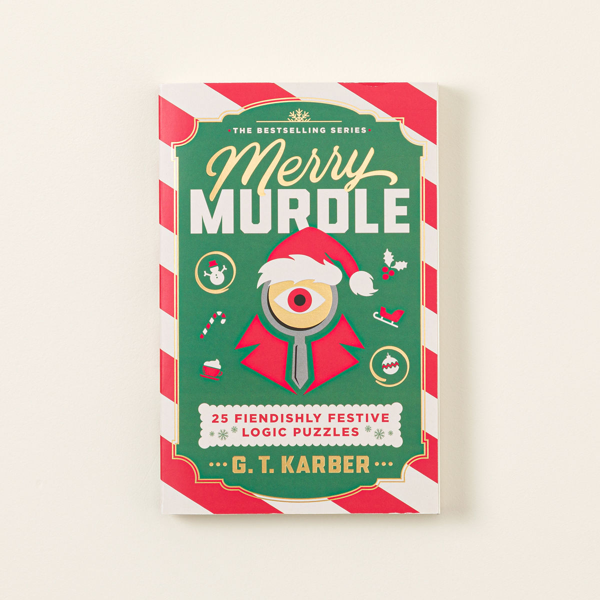 Uncommon Goods | Merry Murdle Detective Puzzle Book | christmas murdle
