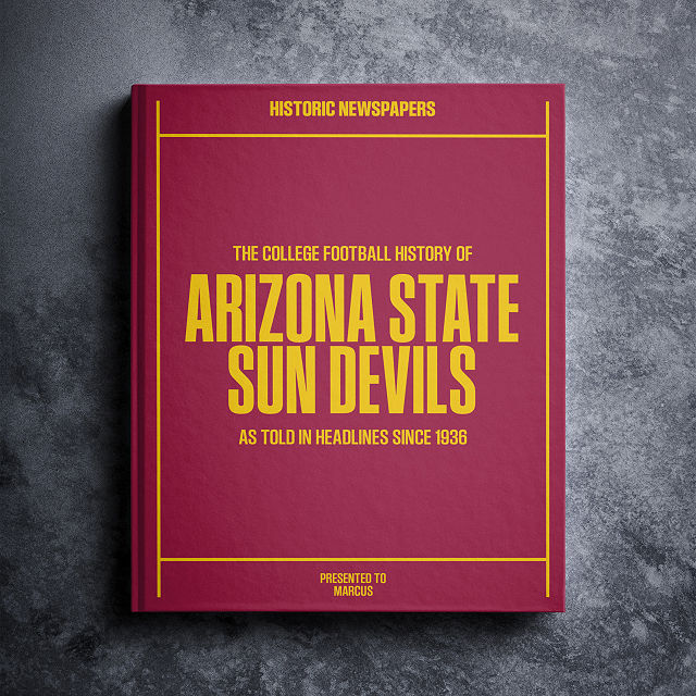 Personalized College Football History Books