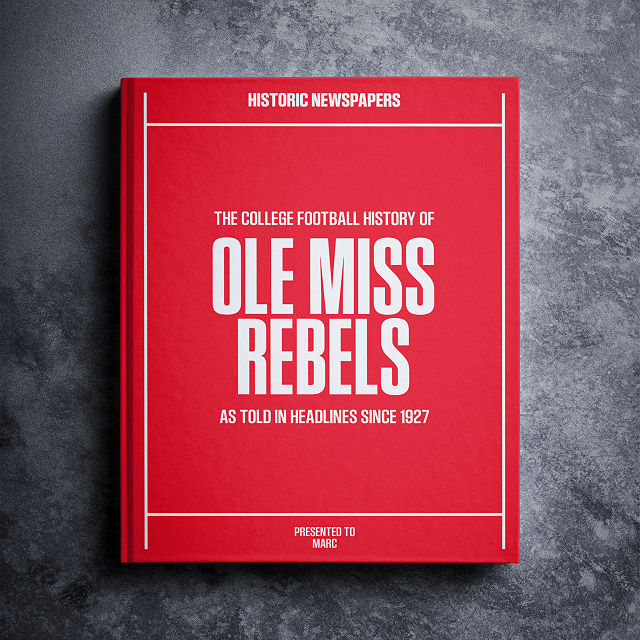 Personalized College Football History Books