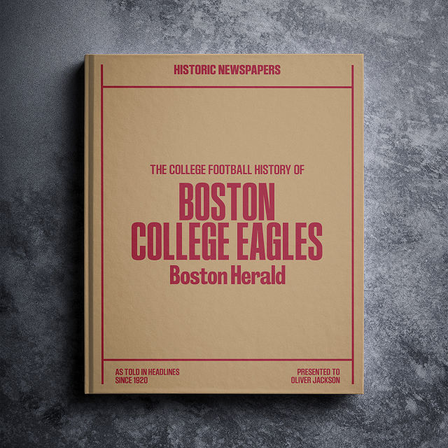 Personalized College Football History Books