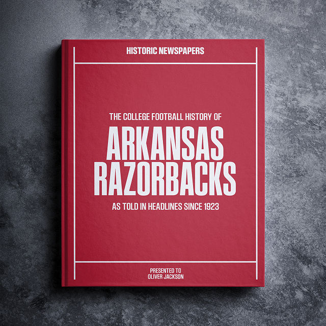 Personalized College Football History Books