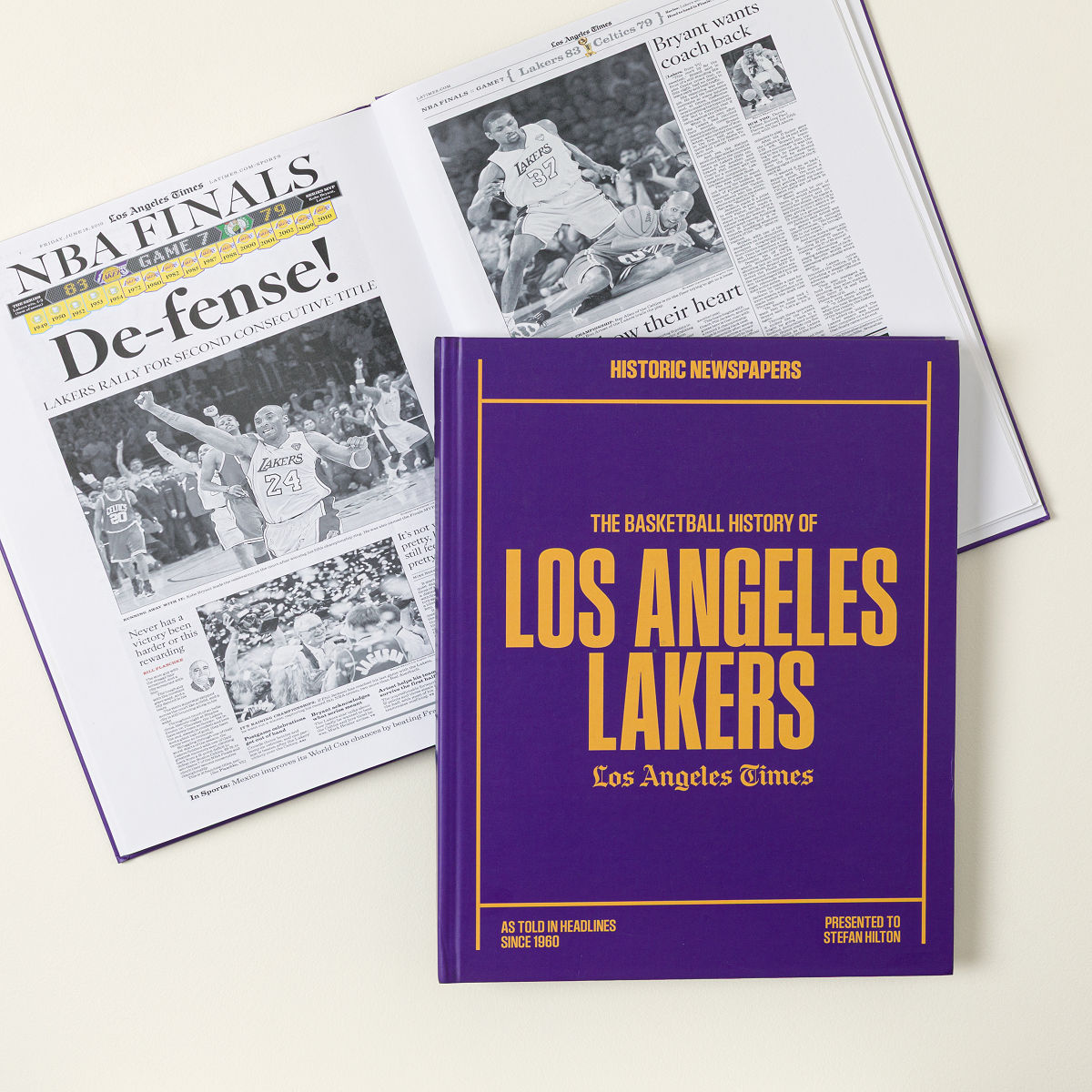 Uncommon Goods | Personalized NBA Basketball History Books