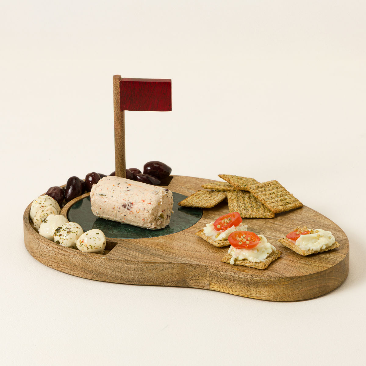Uncommon Goods | Hole in One Cheese Board | golf cheese board