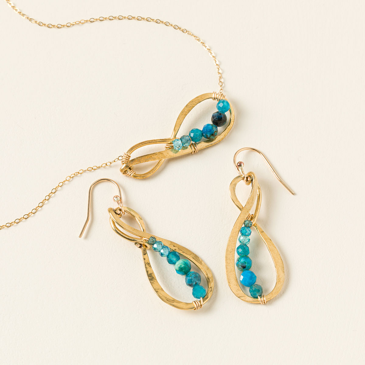 Uncommon Goods | True Blue Infinity Jewelry | infinity jewelry