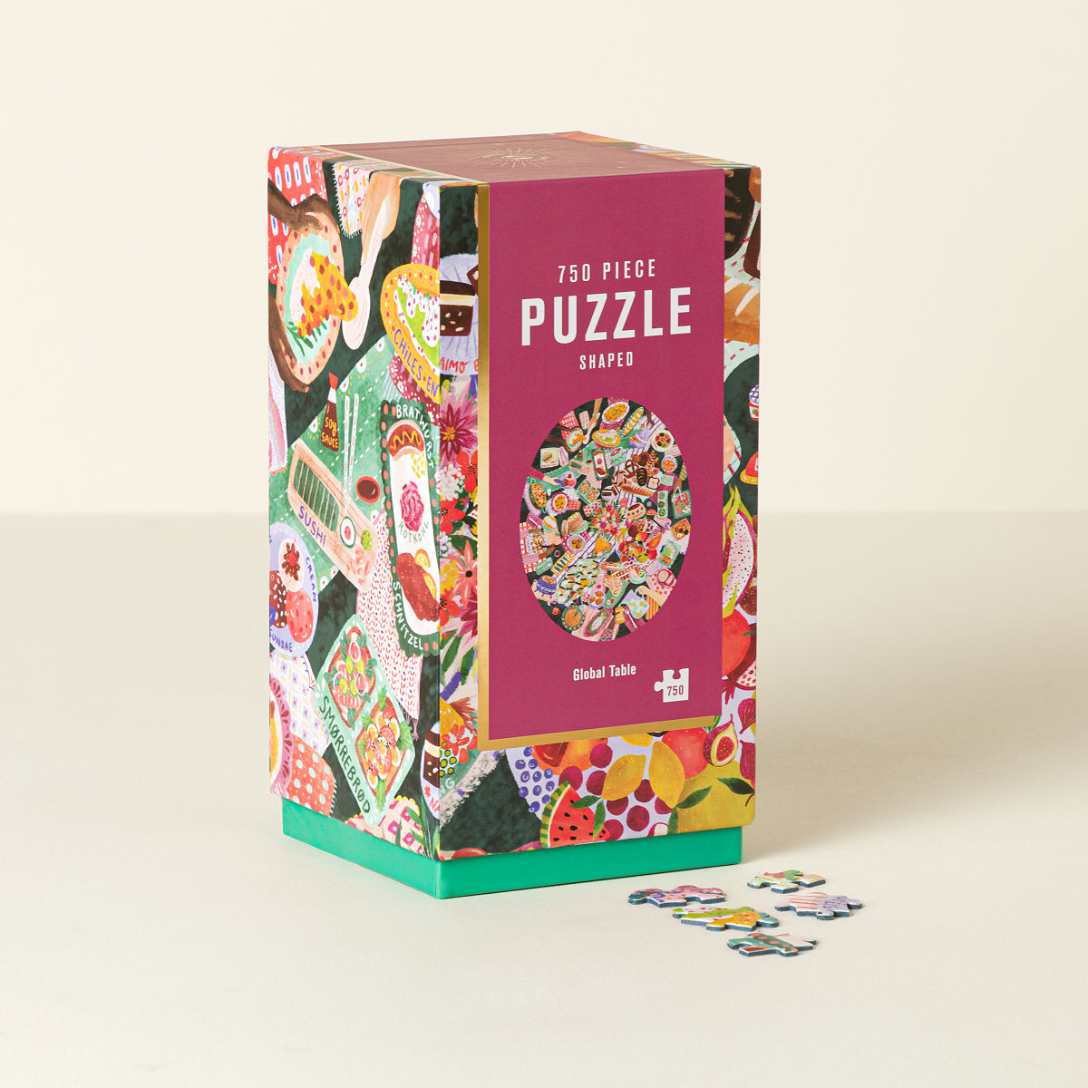 Uncommon Goods | The Global Table Shaped Puzzle | food puzzle