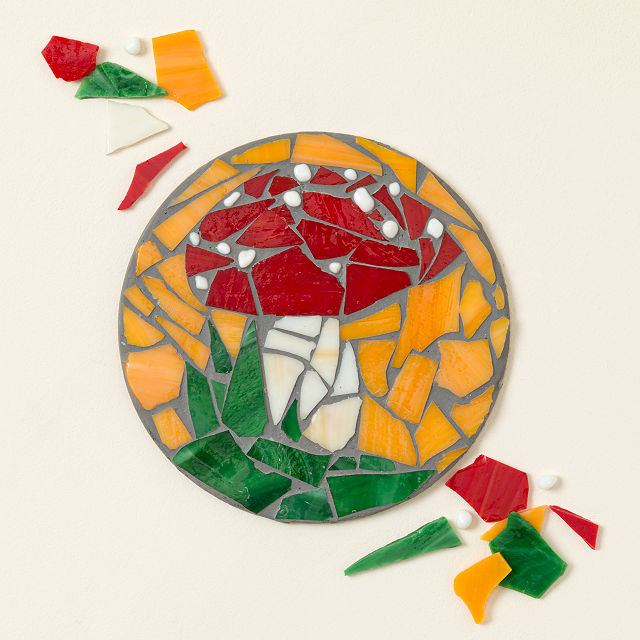 Uncommon Goods | Mushroom - DIY Stained Glass Mosaic Kit | stained ...