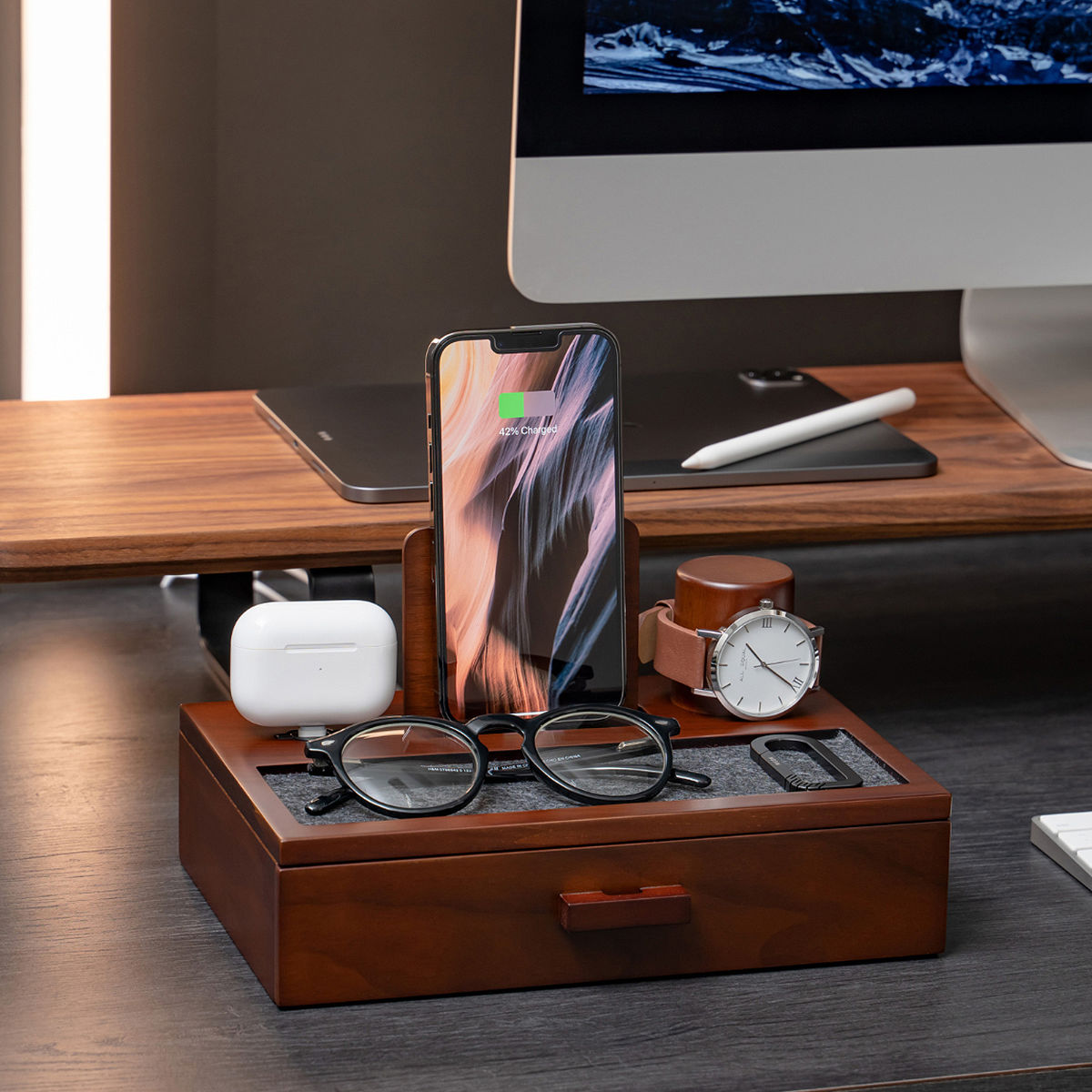 Uncommon Goods | Every-Day Carry Bedside Valet | storage