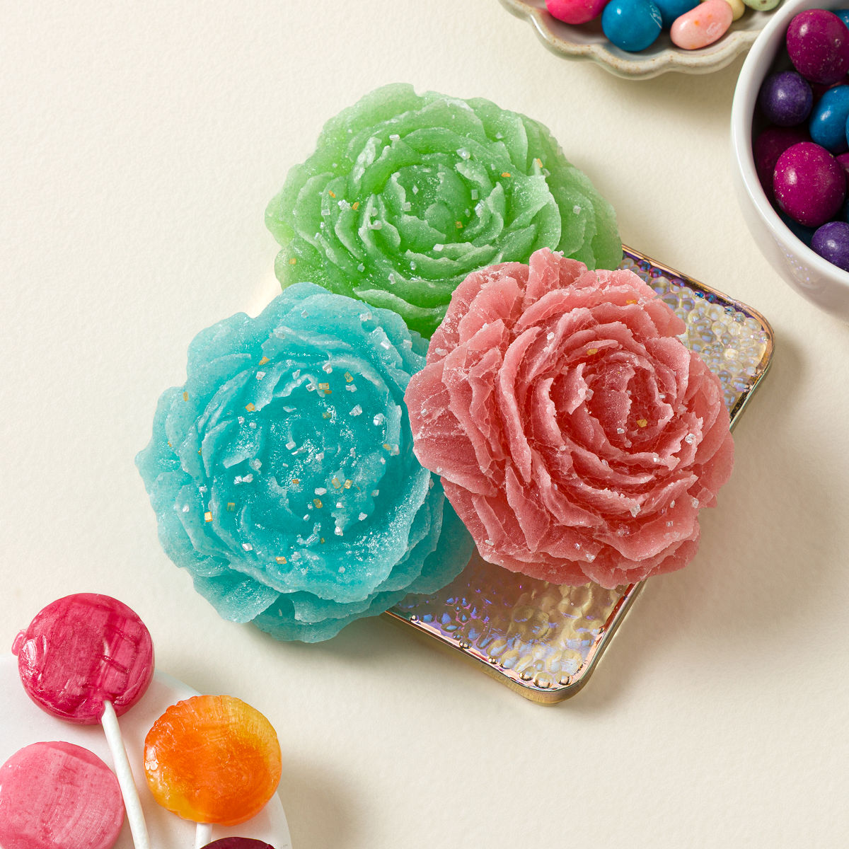 Uncommon Goods | Artisan Jumbo Flower Candy | crystal flower candy | A ...